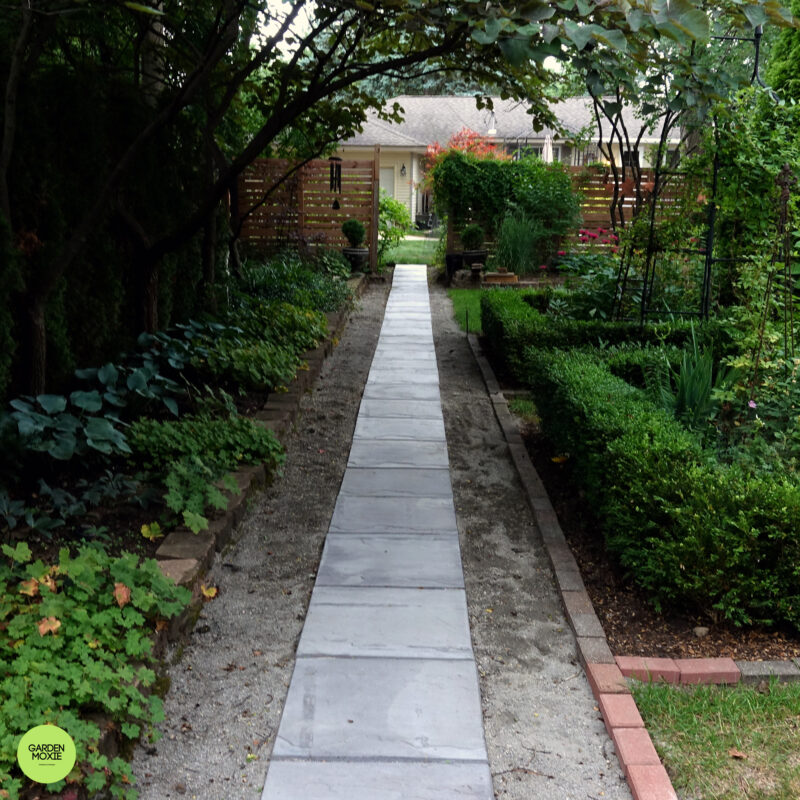How to Install a Garden Path - Garden Moxie